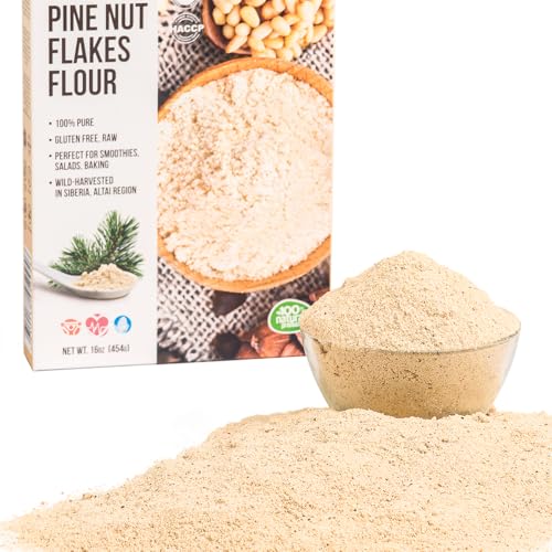 Siberian Pine Nut Flakes Flour Cedar Kernel Powder 454g (16 oz) Wild ...
