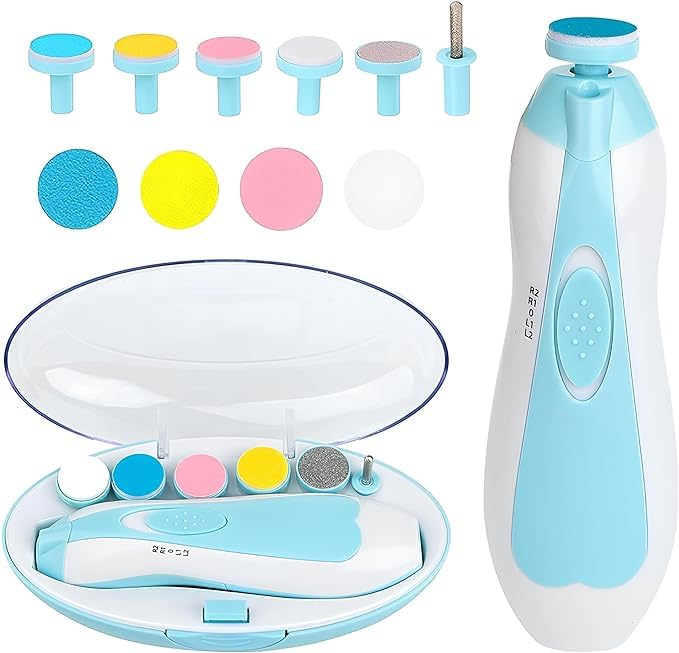 Baby Nail File Grinder Set Safe Nail Trimmer Kit Fingernails Care ...