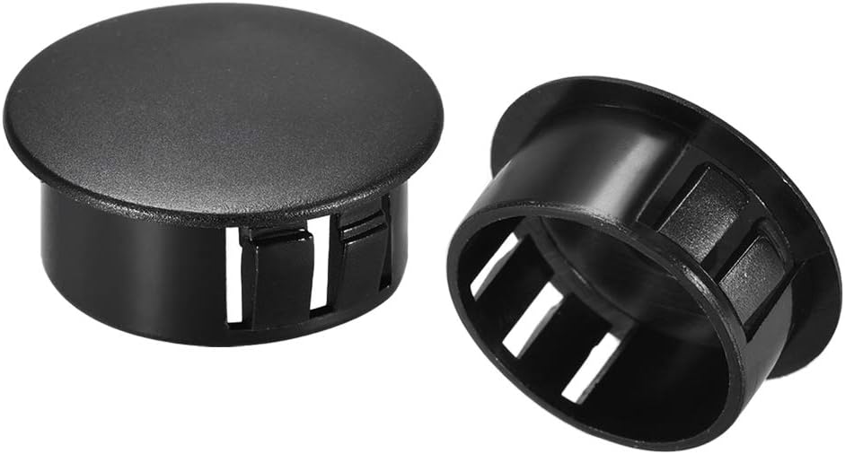 sourcingmap 50pcs Mounting 22mm X 11mm Black Nylon Round Snap Panel ...