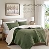 Amazon.com: Madison Park Riordan Waffle Knit Comforter Set – Ultra-Soft ...