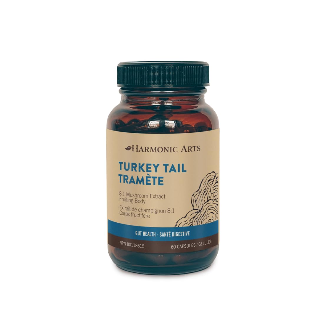 Harmonic Arts | Turkey Tail Mushroom Capsules | Restore Digestive ...