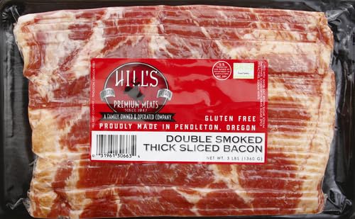 Amazon.com: Hill Meat Company, Double Smoked Thick Sliced Bacon, 48 oz ...