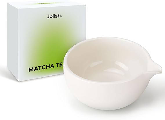 Amazon.com: Joiish Matcha Bowl with Spout, Ceramic Matcha Tea Bowl ...