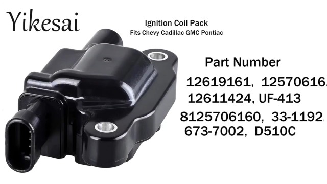 Watch 12611424 12570616 12619161 Ignition Coil for Cadillac Chevy GMC ...