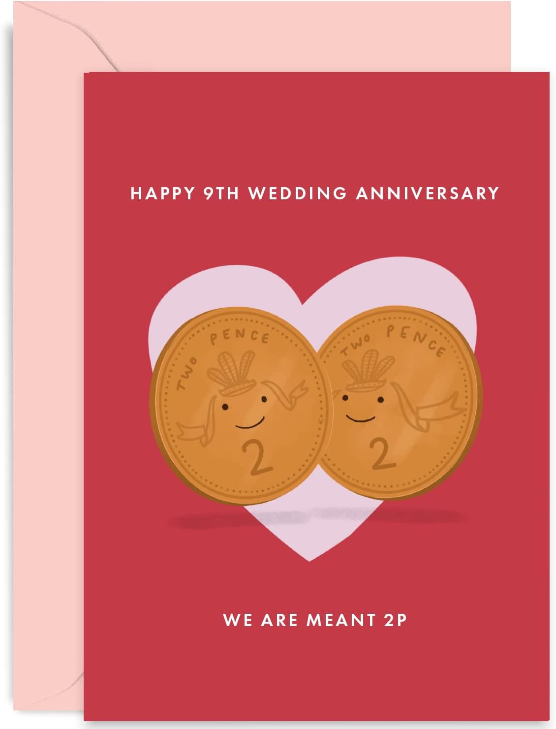 Old English Co. Happy 9th Anniversary Card - Copper Anniversary ...