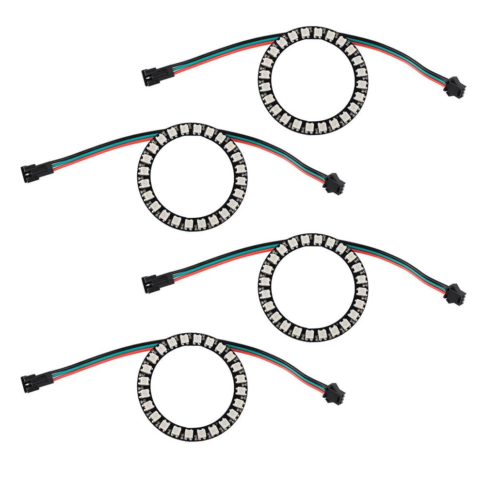 Amazon.com: Sparkleiot 24 Bits WS2812 RGB LED Ring with SM2.54-3P Wire ...