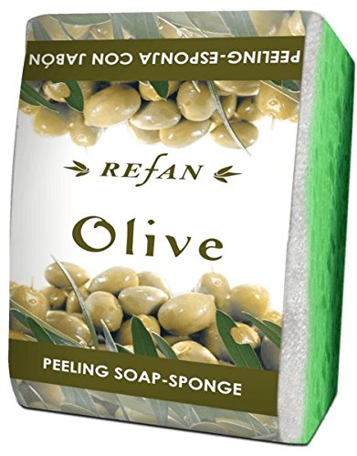 Amazon.com : Refan Olive Peeling Soap Sponge 2.65 oz/75 g : Beauty & Personal Care