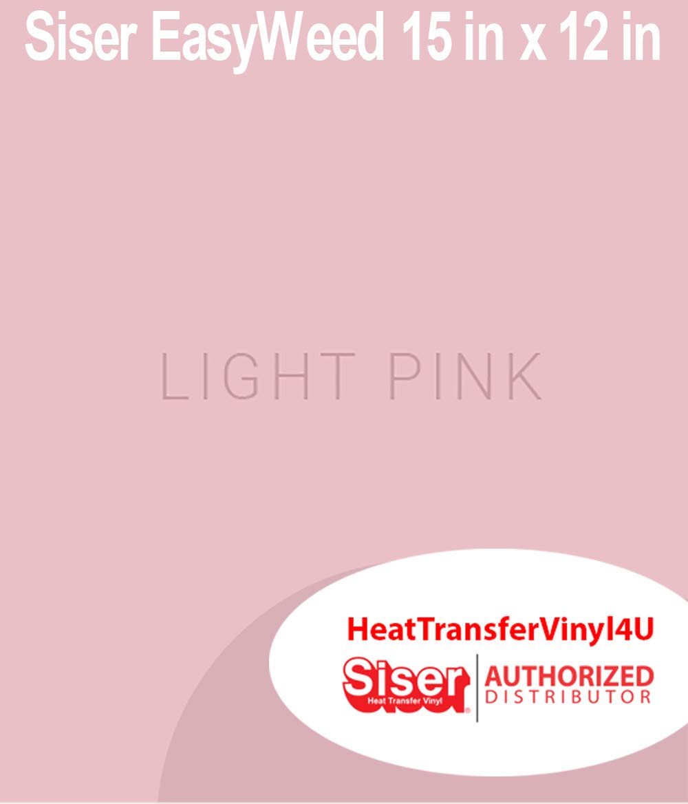 Amazon.com: Siser Easyweed Heat Transfer Vinyl Light Pink 15 Inches by ...