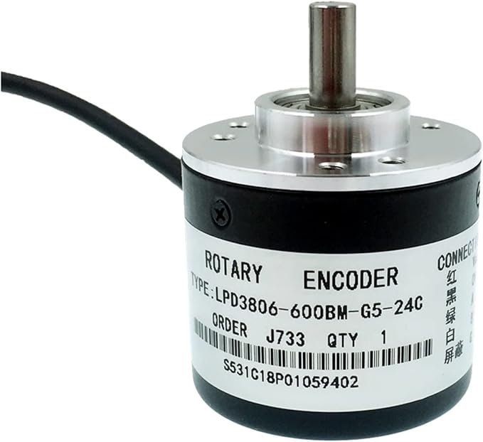 Amazon.com: Rotary Encoder 1pcs LPD3806-600BM-G5-24C Pulse Solid Shaft ...