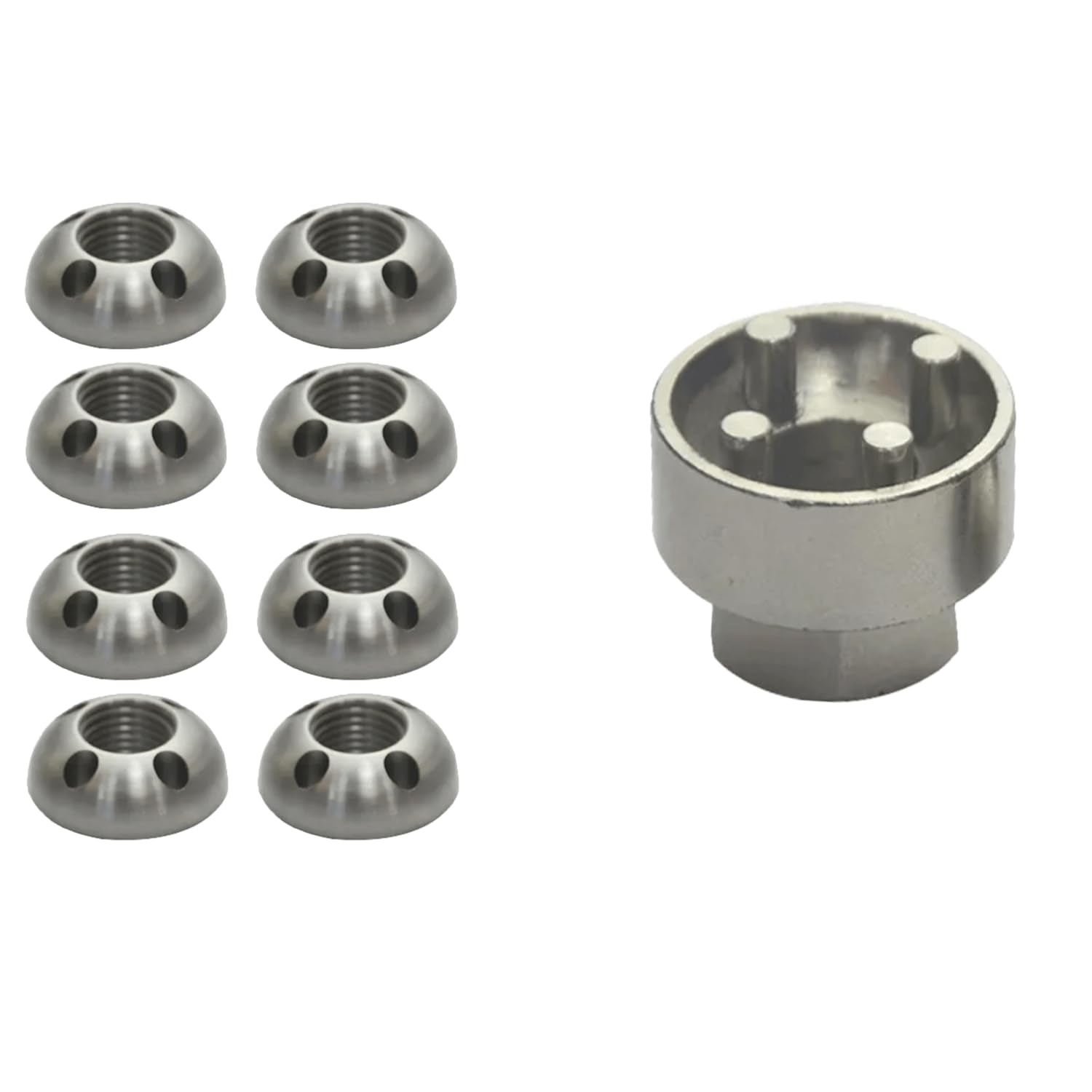 Stainless Steel Anti-Theft Nuts M6-M10 | For Car & Home 8 Pieces M8 ...