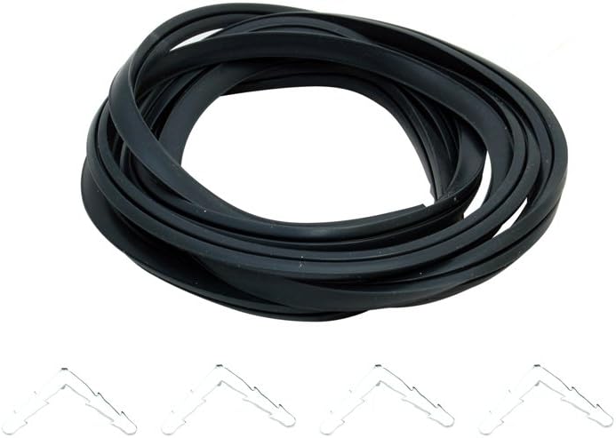 Universal 4 Sided Oven Cooker Rubber Door Seal and Clip : Amazon.co.uk ...