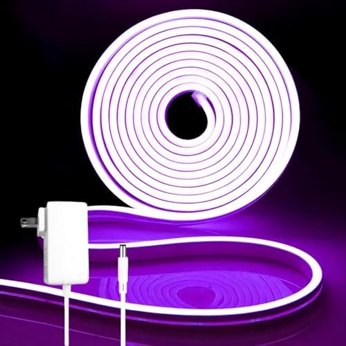 Buy GONOCO Purple Neon LED Strip Light,16.4ft/5m Purple Neon Light ...