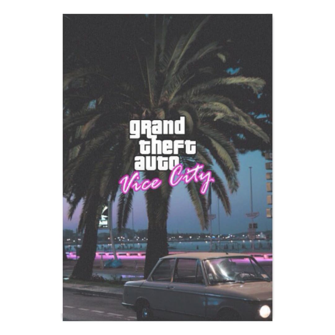 GTA Vice City | Game Posters for Wall | A3 and A4 sizes | 400 GSM Paper ...