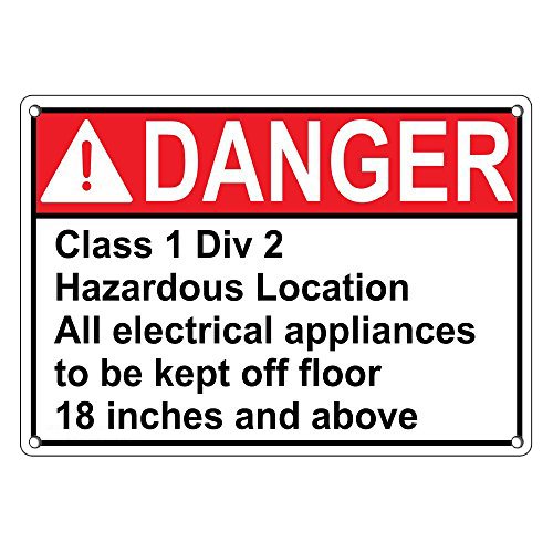 Weatherproof Plastic ANSI Danger Class 1 Div 2 Hazardous Location All ...