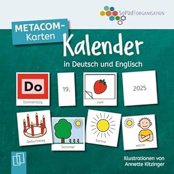 METACOM-Karten: Kalender in Deutsch und Englisch: Tafelkarten mit ...