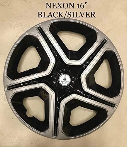 VANSH TRADE Nexon Wheel Covers Black And Silver Colour For Tata Nexon ...
