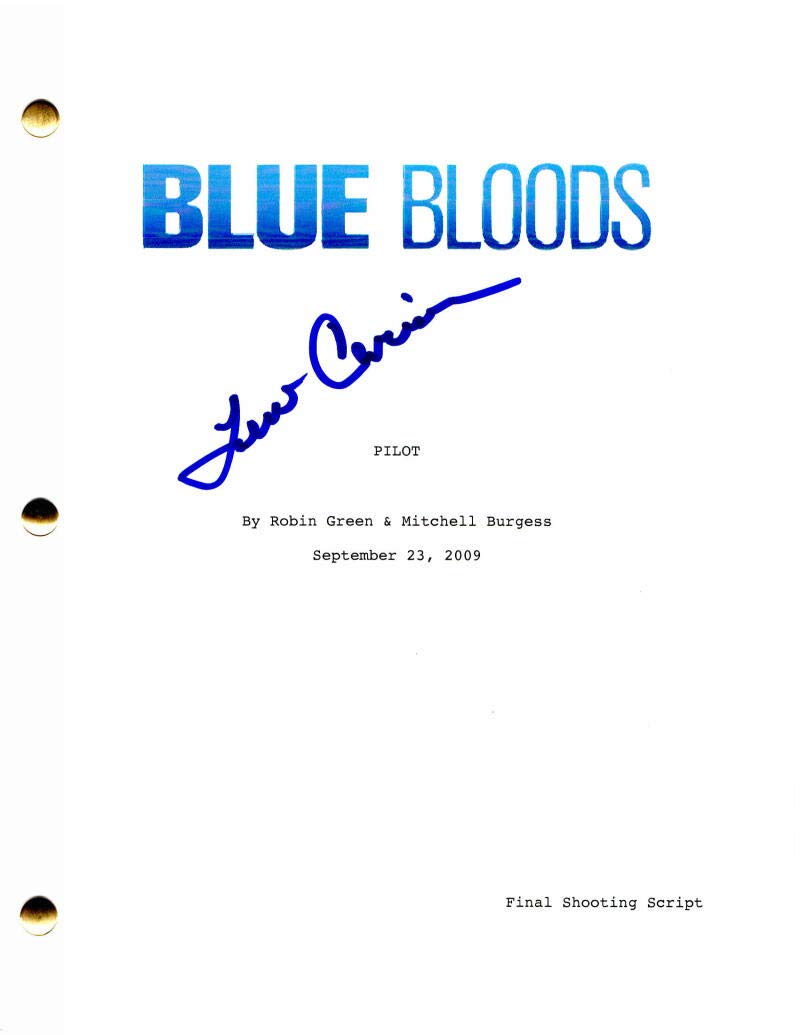 Buy LEN CARIOU SIGNED AUTOGRAPH - BLUE BLOODS FULL PILOT SCRIPT - TOM ...