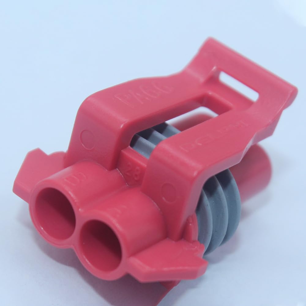 elpart 1pcs 2pin 12052643/Dj7024y-1.5-21 1.5mm Female Activated Carbon Tank Solenoid Valve Plug ...