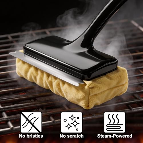 LZLOOK Grill Brush, Bristle Free BBQ Brush with Self-Cleaning Water Box ...