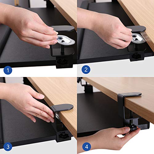 Keyboard Holder FlexiSpot Large Ergonomic 25 (30 Including Clamps) X 12 ...