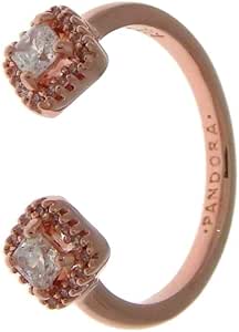 Amazon.com: PANDORA Square Sparkle PANDORA Rose Ring, Size: EUR-50, US ...