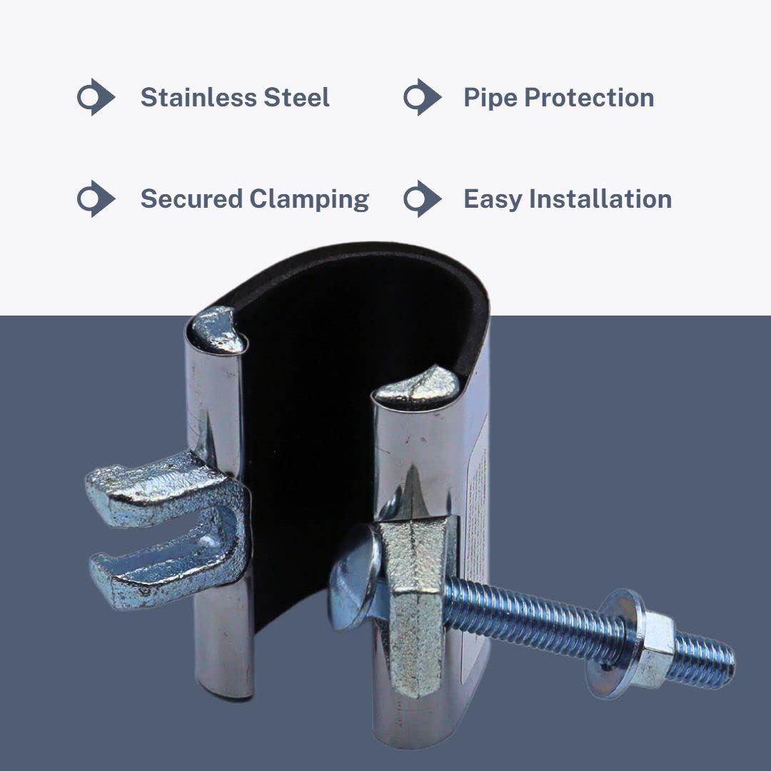 Copper Water Pipe Repair Clamp Deks 20mm Stainless Steel Copper Repair