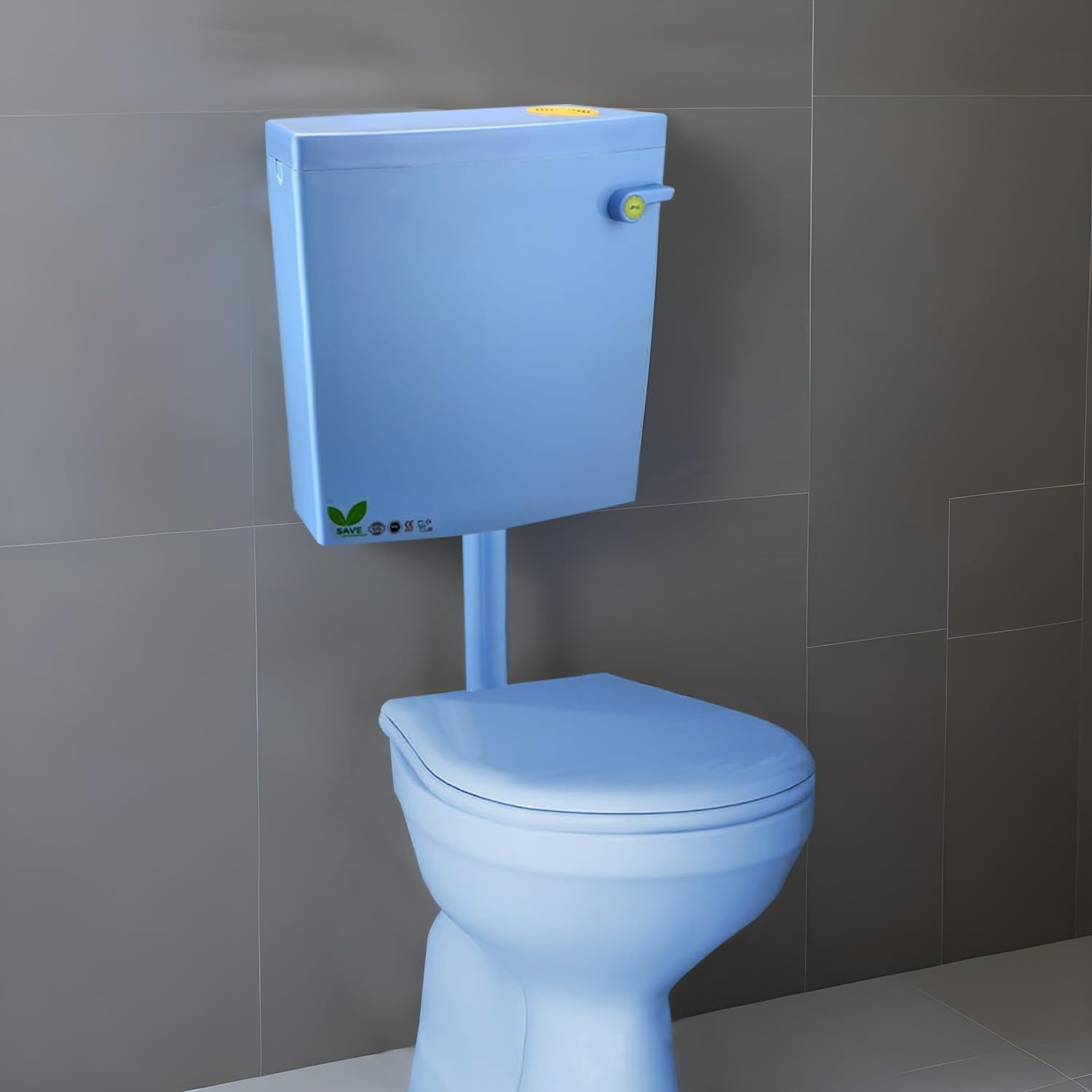Lipka Sky Blue Square Flushing Cistern Pvc Flush Tank Flush ...