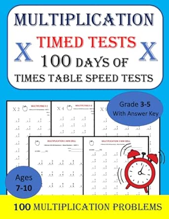 Multiplication Timed Tests: - 100 DAYS of Times Table Speed Tests ...