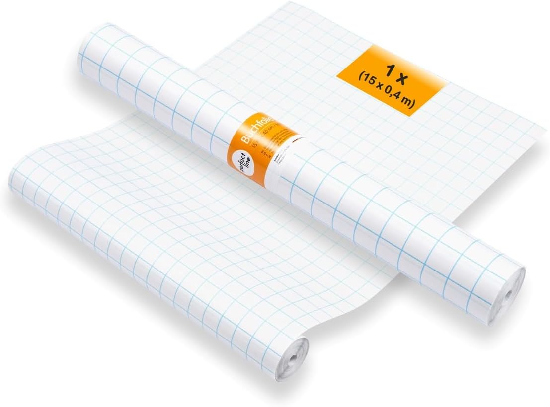 Tiger 50cm x 10m QUALITY ROLL OF CLEAR STICKY BACK PLASTIC BOOK COVER ...
