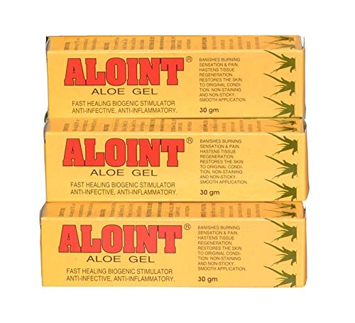 ALOINT ALOE GEL 30gm(PACK OF 3) 100% PURE ALOE GEL - Excellent for Cuts ...
