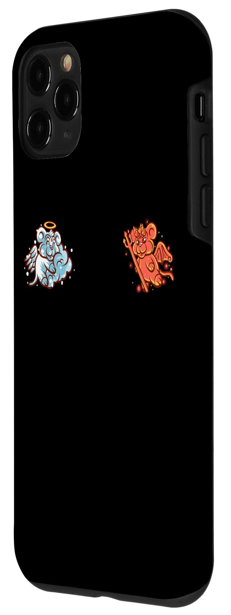 iPhone 11 Pro Monkey Angel And Devil Sitting On Your Shoulder Ape Nerd ...