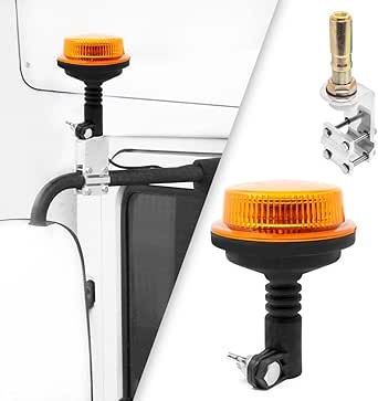 Amazon.com: Pro LED 2832APLM DIN Pole Mount Amber Lens, Amber LED ...