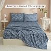Amazon.com: HighBuy Farmhouse Flowers Bed Sheets Full - Blue Floral ...