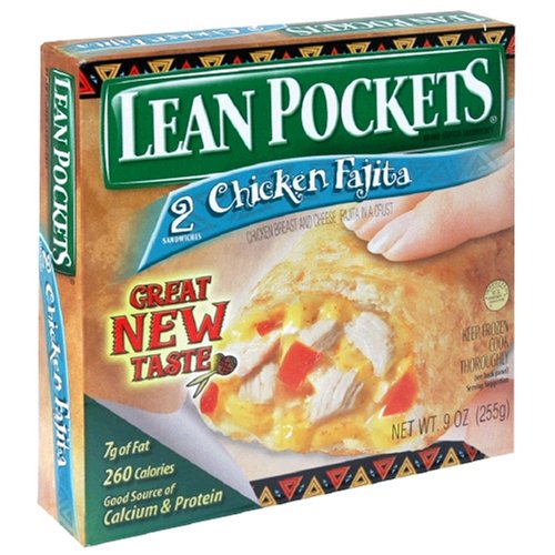Amazon.com: Lean Pockets, Stuffed Sandwiches, Chicken Fajita, 2 ...