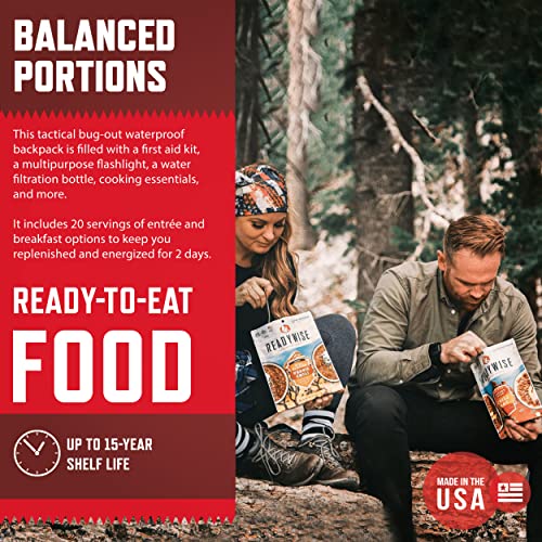 Snapklik.com : 134-Piece Emergency Survival Backpack, Freeze-Dried ...