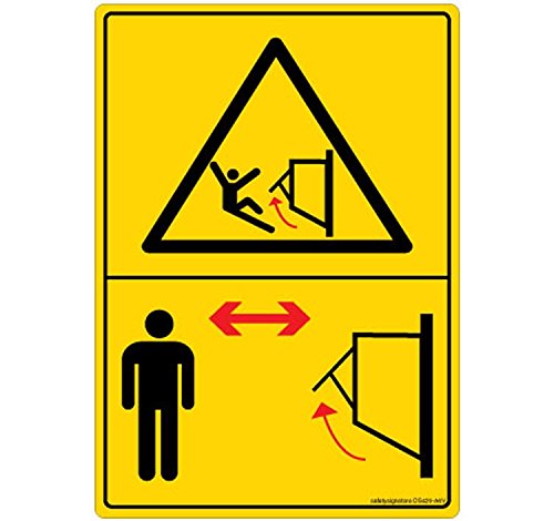 Safety Sign Store, WARNING: Impact Hazard- Graphic (set of 5) (DS420 ...