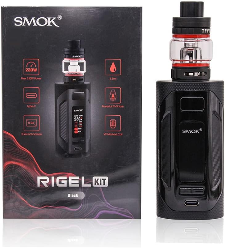 Smok Rigel Kit | Originale Smok 230W Rigel Box Mod con 6,5 ml TFV9 ...
