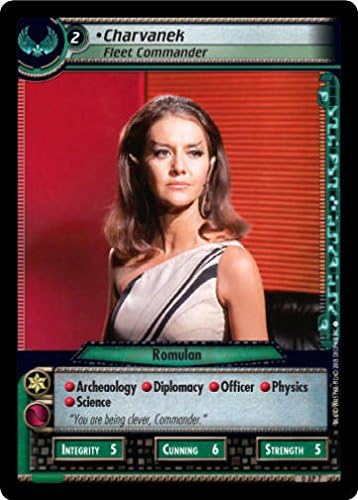 STAR TREK CCG 2E ARCHIVE PORTRAIT FOIL CL CHARVANEK FLEET COMMANDER ...