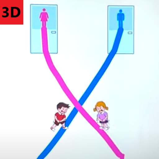 Pee Poo Rush To Couple Toilet Game - Pee Rush Draw Toilet Path Game ...