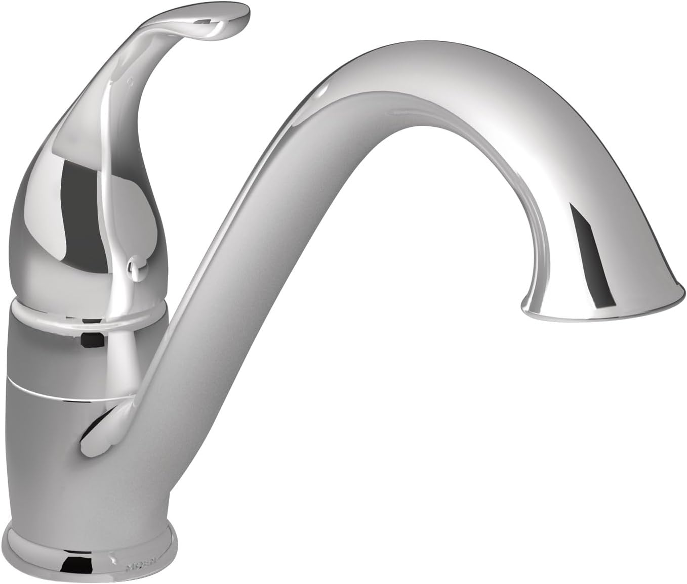 Moen Chateau Chrome One-Handle Low Arc Kitchen Faucet for 3-Hole Sinks ...