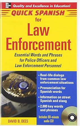 Amazon | Quick Spanish for Law Enforcement: Essential Words And Phrases ...