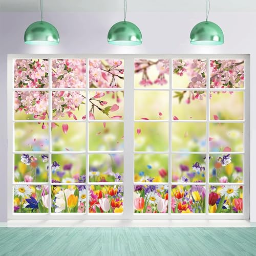 Spring Backdrop for Photography 10x8FT Spring Window Nature Pink ...