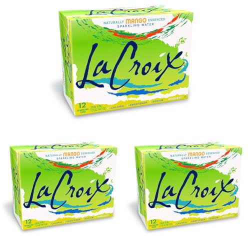 Snapklik.com : LaCroix Sparkling Water, Mango, 12 Fl Oz