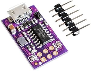 UIOTEC 5V Micro USB Tiny AVR ISP ATtiny44 ATTiny45 ATTiny85 USBTinyISP Programmer Module for ...