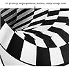 Amazon.com: Optical Illusion Rug 3D, Black White Checkeredboard ...
