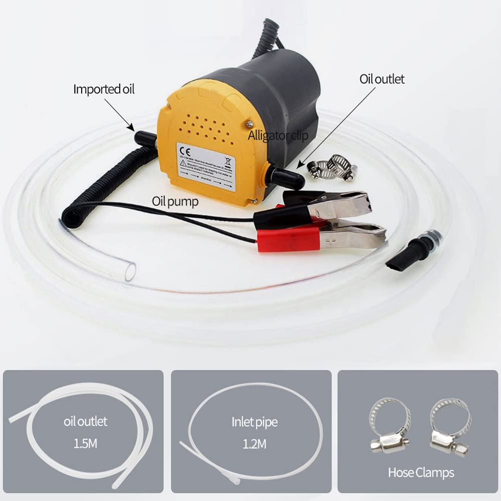 Snapklik.com : Oil Extractor Pump Diesel Fluid Transfer,12V 60W Oil ...
