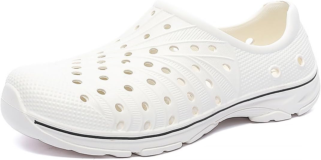 Amazon | [SIXSPACE] サンダル クロッグ 外履き 厚底 通気 アウトドア サンダル 滑らない 幅広 歩きやすい スリッポン サボシューズ 日常 スポーツ レジャー ベージュ ...