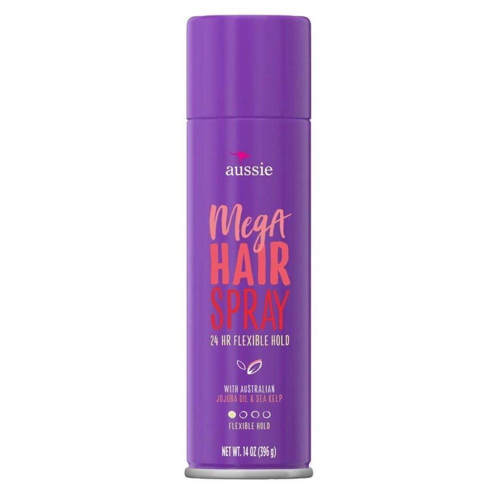 Amazon.com : Aussie Hairspray Mega 14 Ounce 24 Hour Flexible Hold ...
