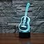 Amazon.com: Night lights Guitar 3D visual Illusion colorful Multi ...