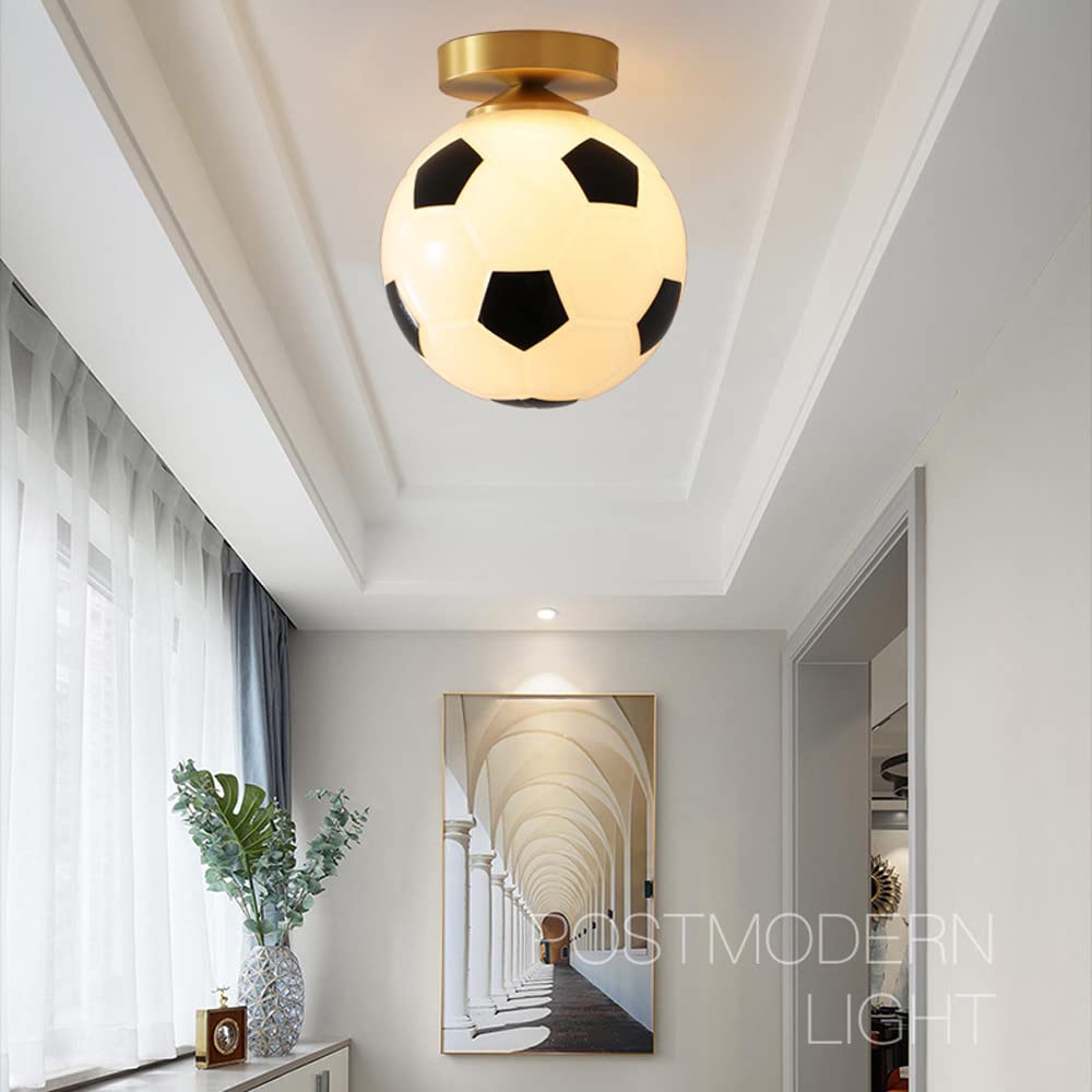 Sports Lighting Fixtures Ceiling Creative Basketball Hanging Light